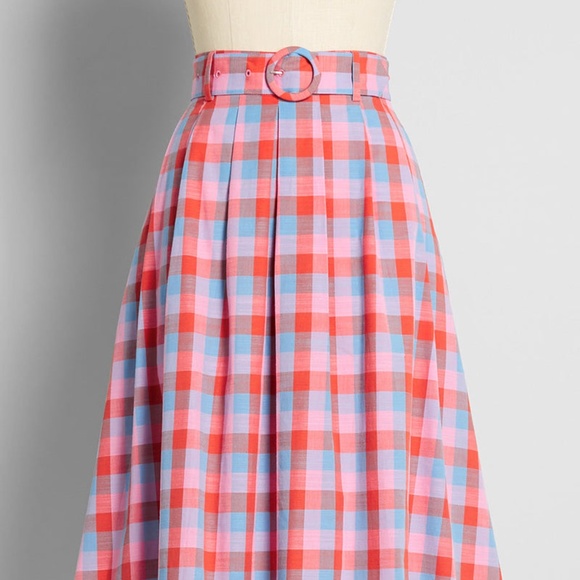 Modcloth | Skirts | Modcloth X Barbie So Plaid Its Goodpleated Aline ...